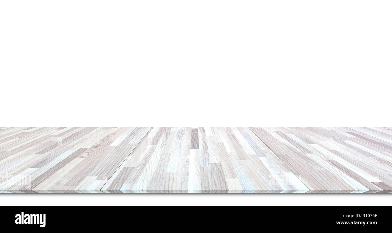 Wooden counters on a white background for placing goods Stock Photo - Alamy
