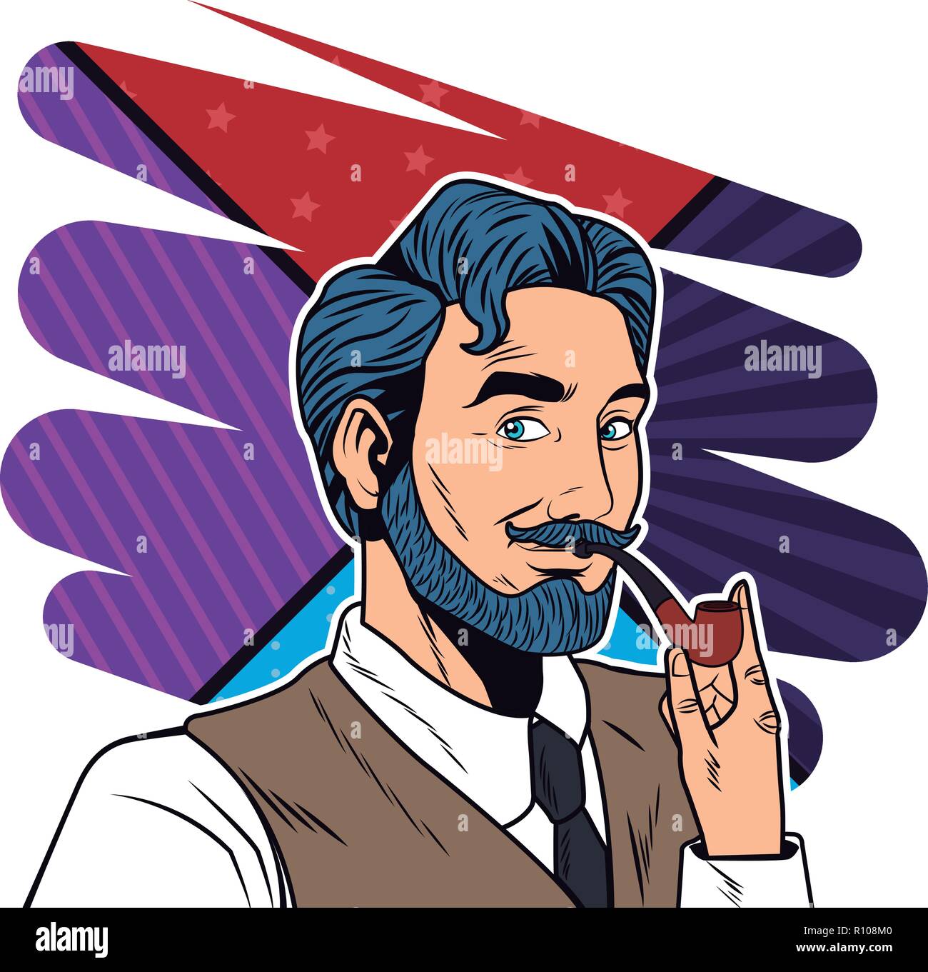 Smoking eyes Stock Vector Images - Alamy