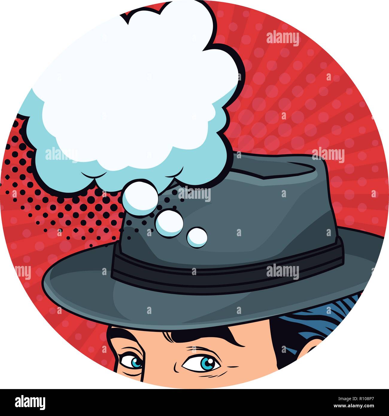 pop art man face Stock Vector Image & Art - Alamy