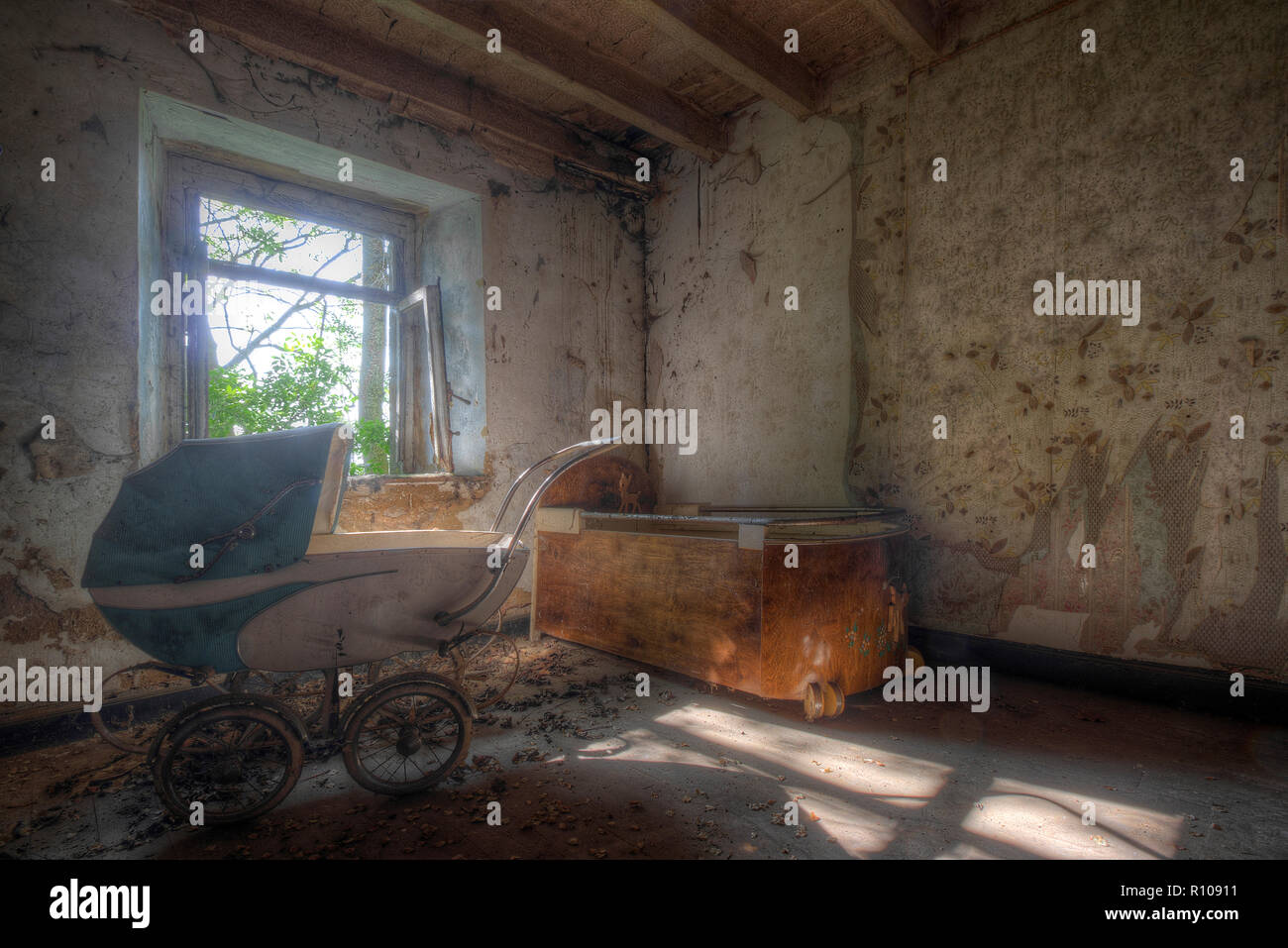 Amazing abandoned farmhouse in Belgium Urbex Stock Photo - Alamy