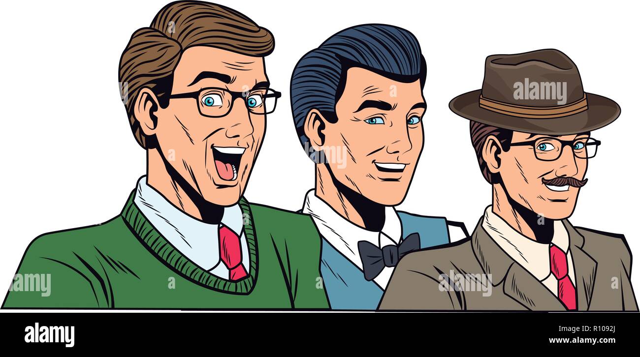 Men suit 1950 Stock Vector Images - Alamy