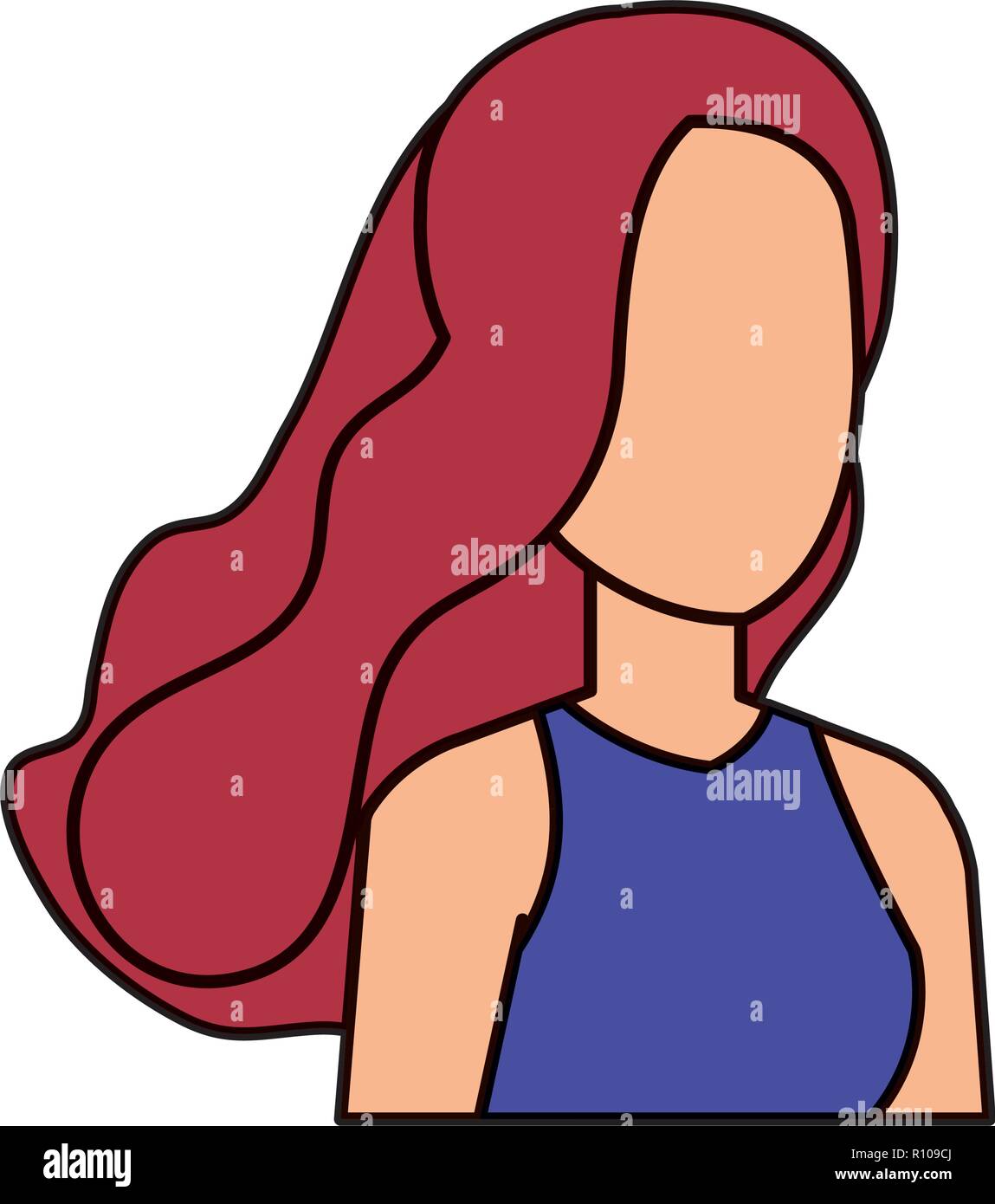 beautiful woman avatar character vector illustration design Stock ...