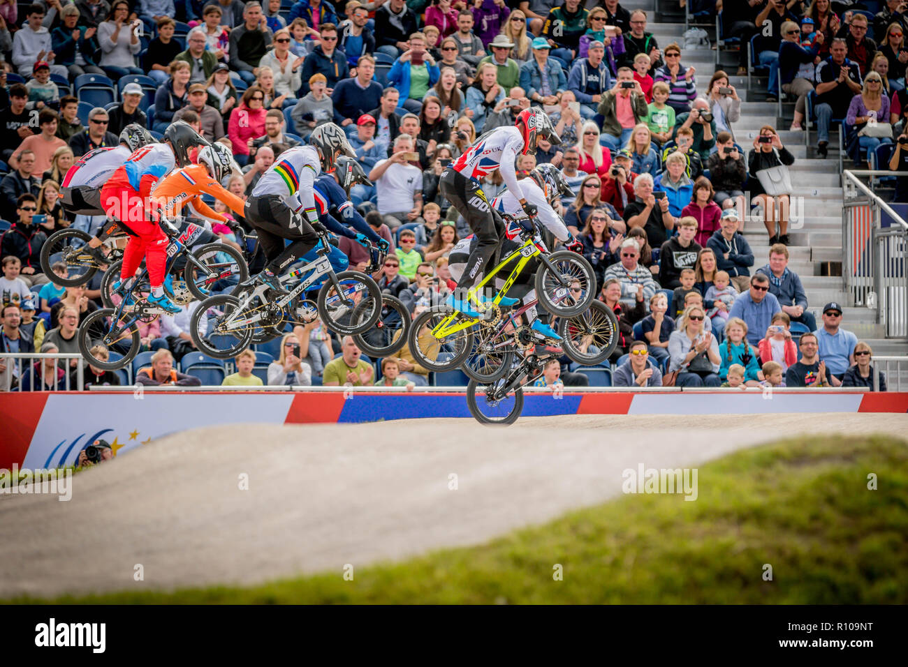 Elite Men Final - Glasgow2018 European Championships - BMX Racing Stock ...