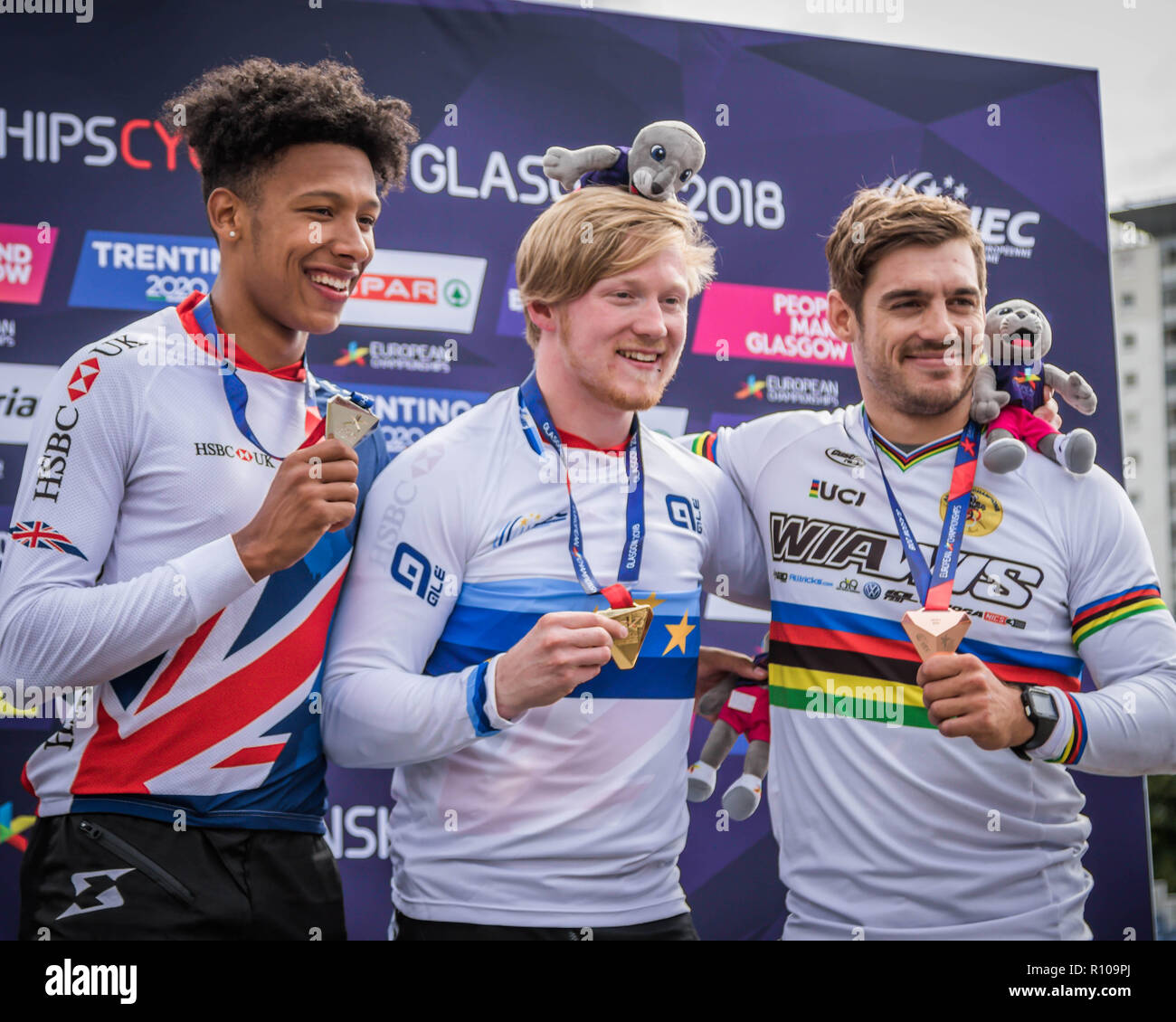 Kye Whyte, Kyle Evans, Sylvain Andre - Glasgow2018 European ...