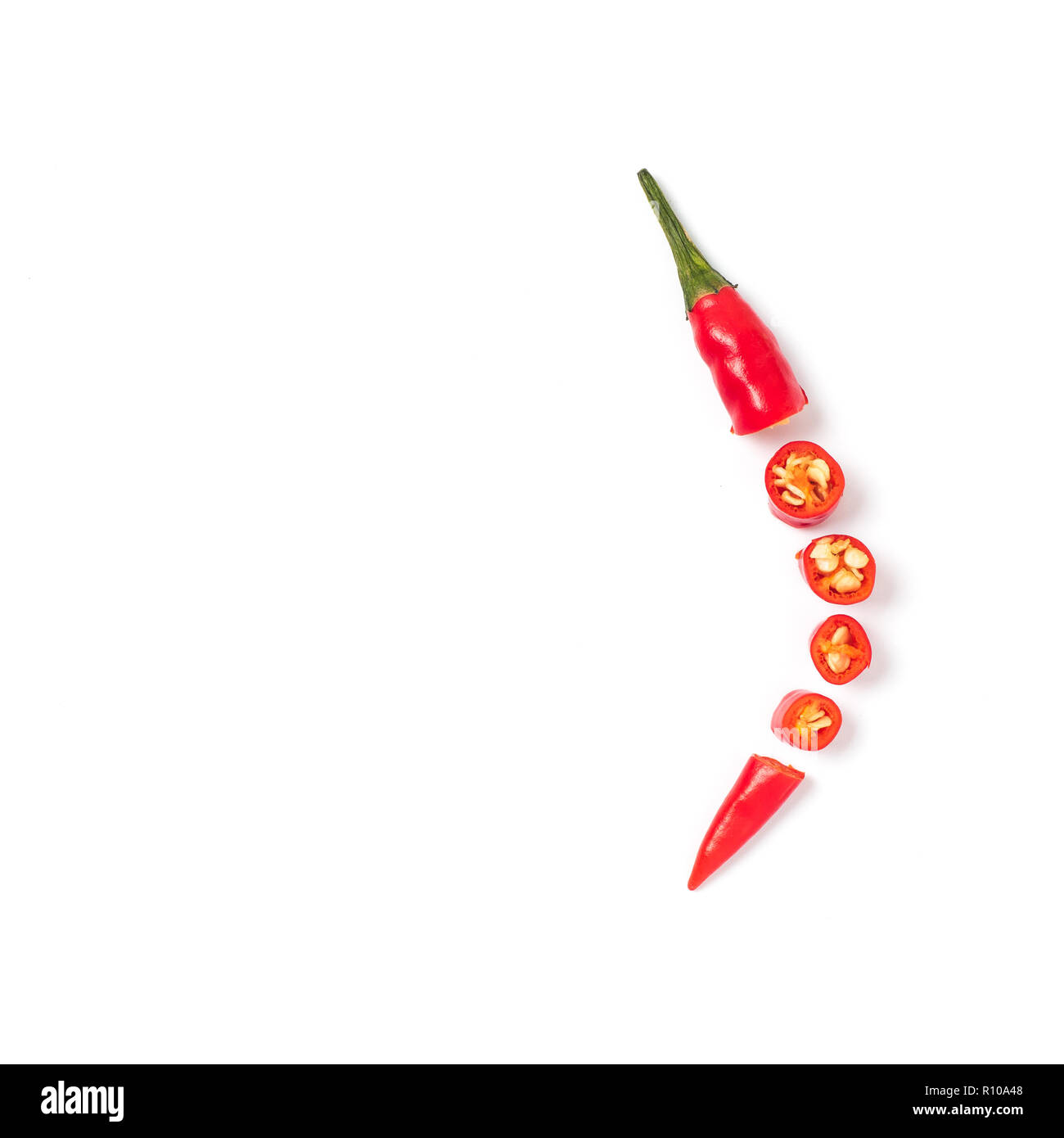 Single red chilli hi-res stock photography and images - Alamy