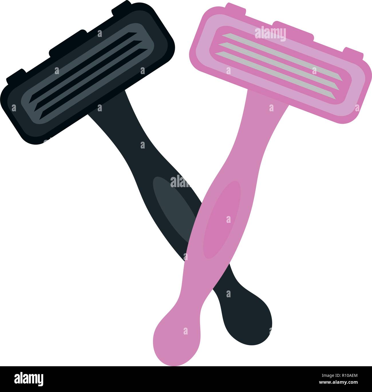 razor blades handle icons vector illustration design Stock Vector Image ...