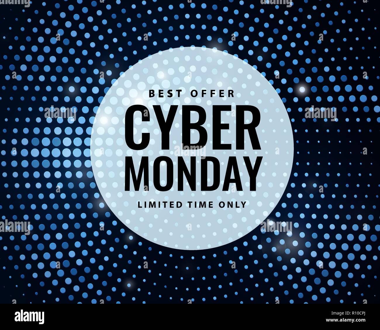 Neon frame cyber monday Stock Vector Images - Alamy