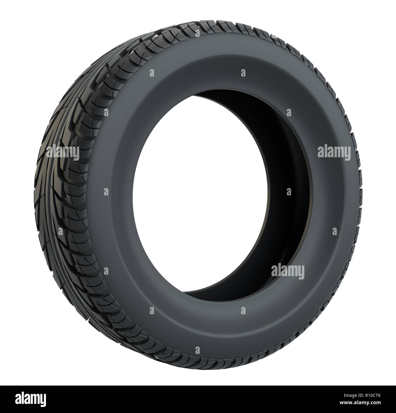 Car tire isolated on white background Stock Photo - Alamy