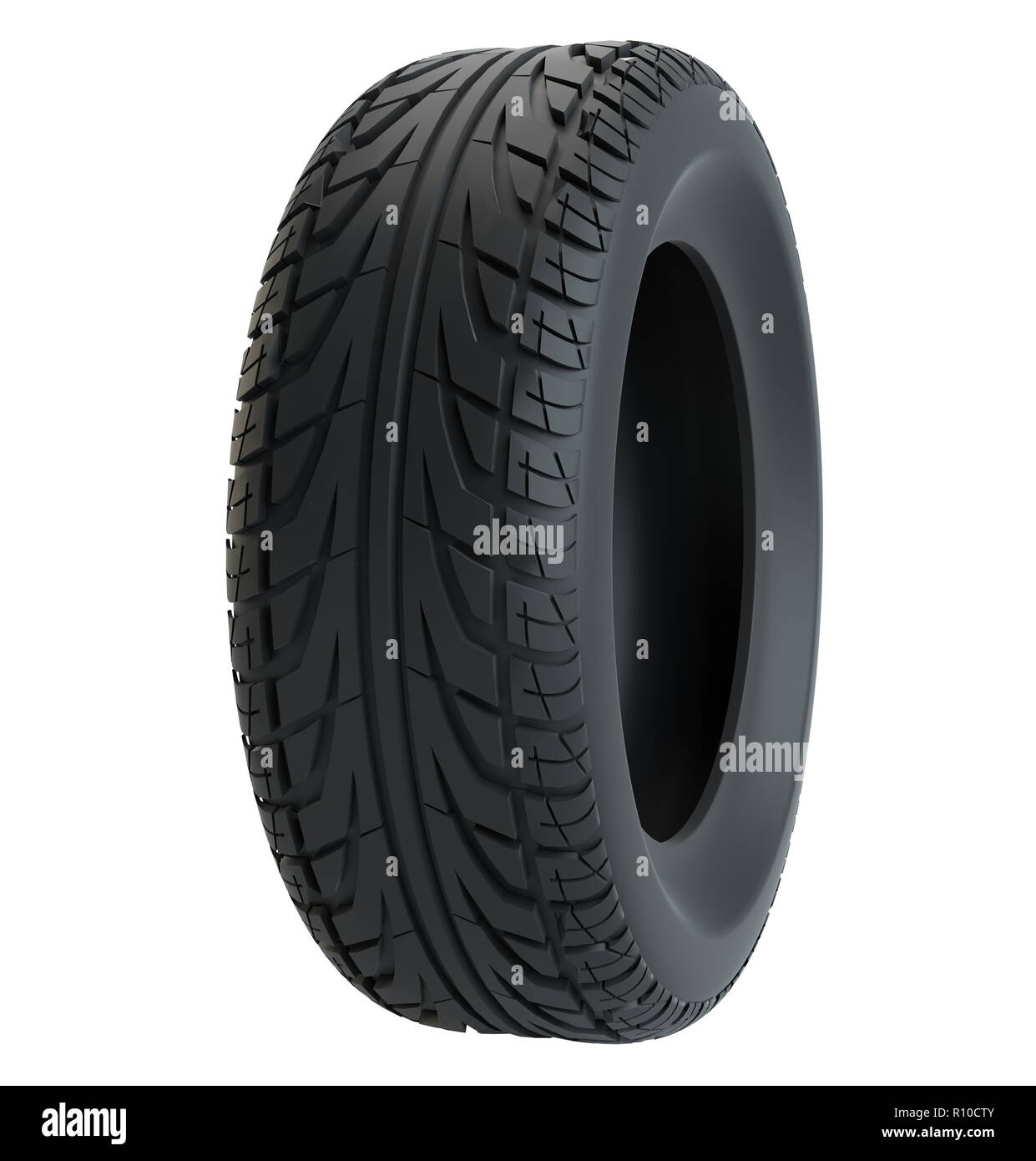 Car tire isolated on white background Stock Photo - Alamy