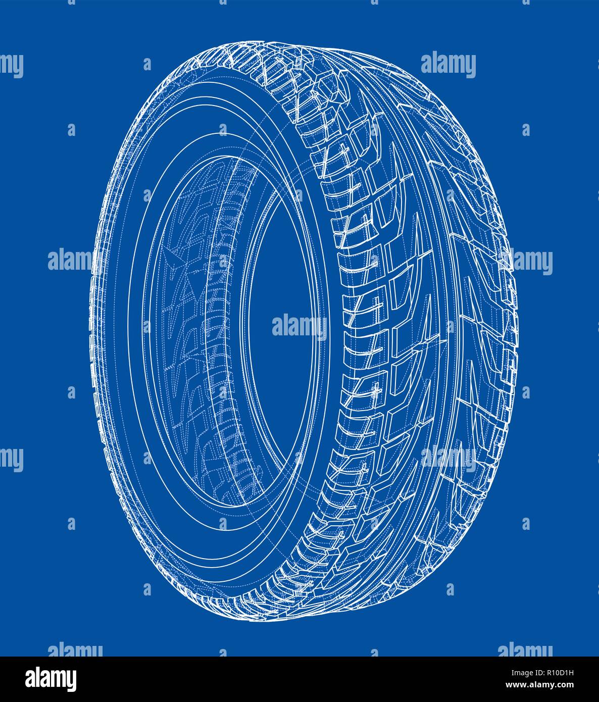 Car tire concept. Vector rendering of 3d Stock Vector Image & Art - Alamy