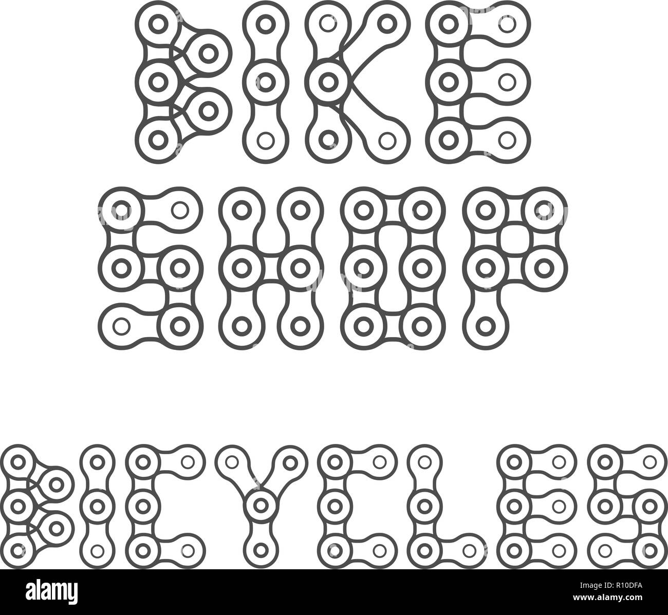 Bikes Shop Emblem, Lettering. Design Element for Bike Shop or ...