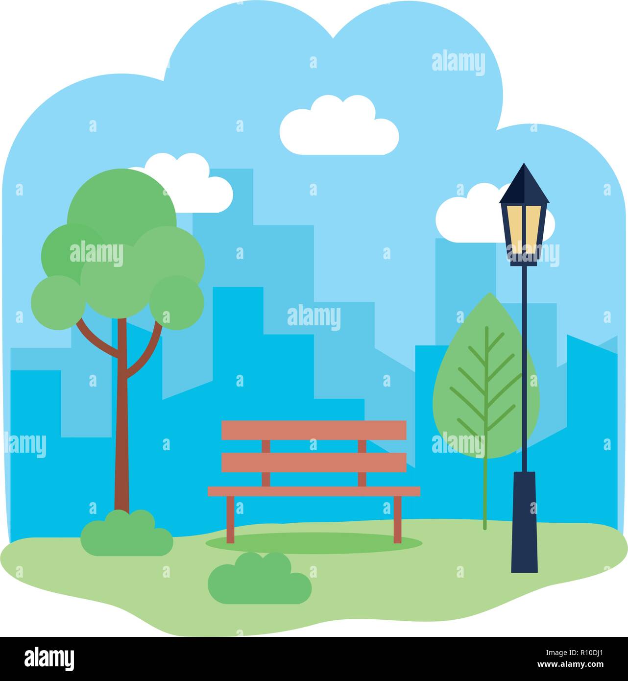 park landscape scene icon Stock Vector Image & Art - Alamy