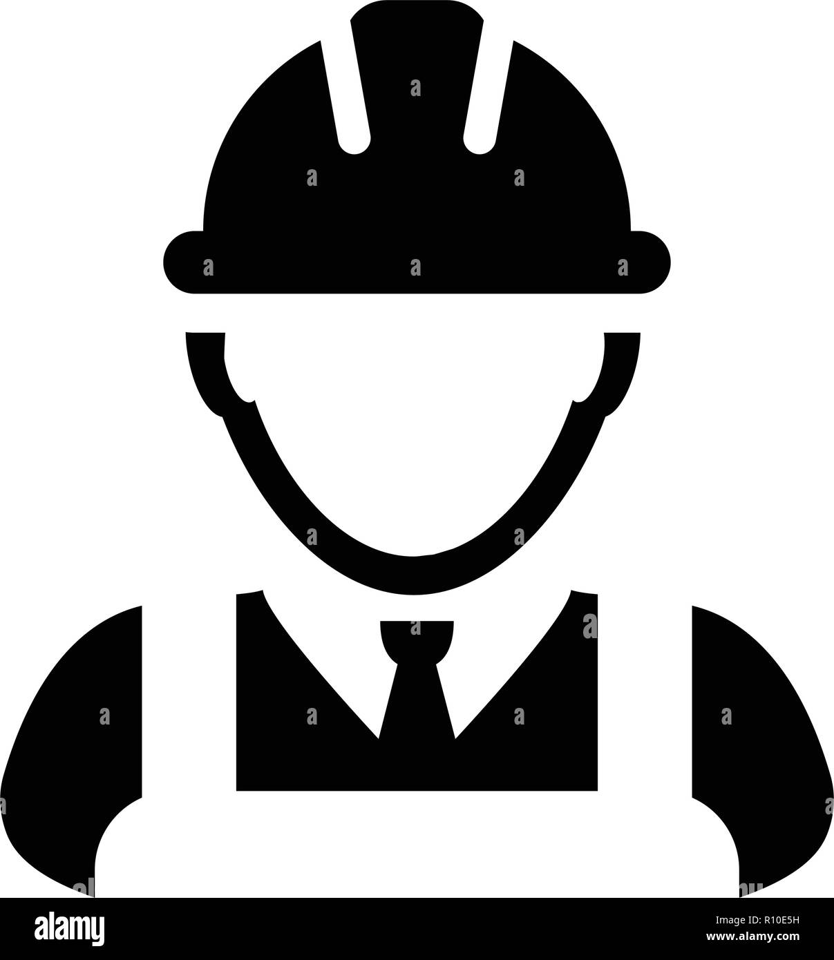 Operator worker icon vector male Construction service person profile ...
