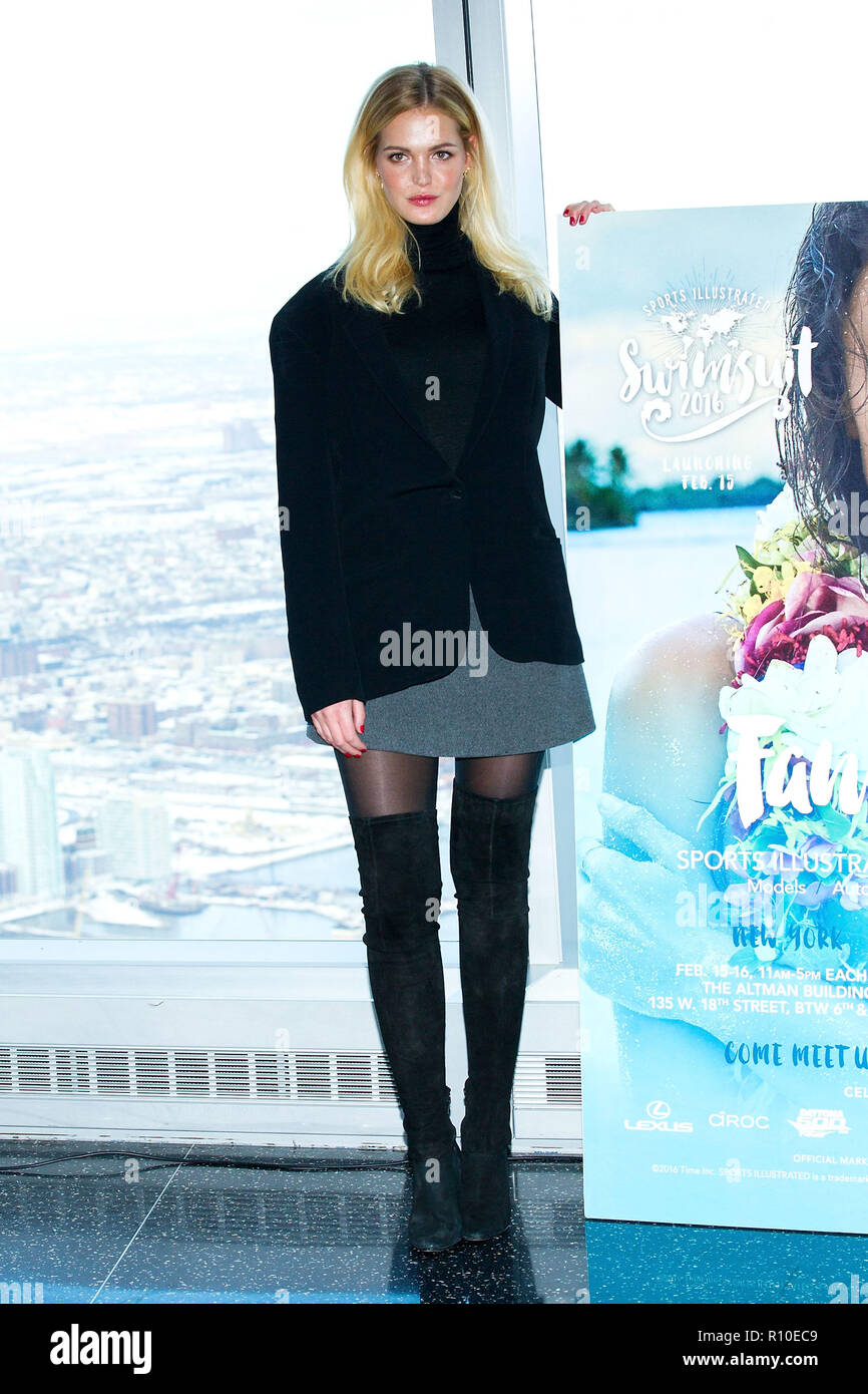 NEW YORK, NEW YORK - JANUARY 27: 2016 Sports Illustrated model Erin ...