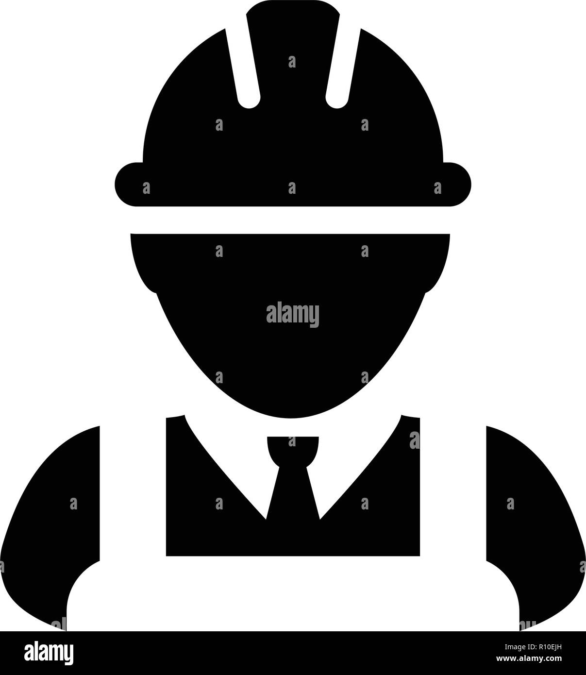 Male technician employee in safety Stock Vector Images - Alamy