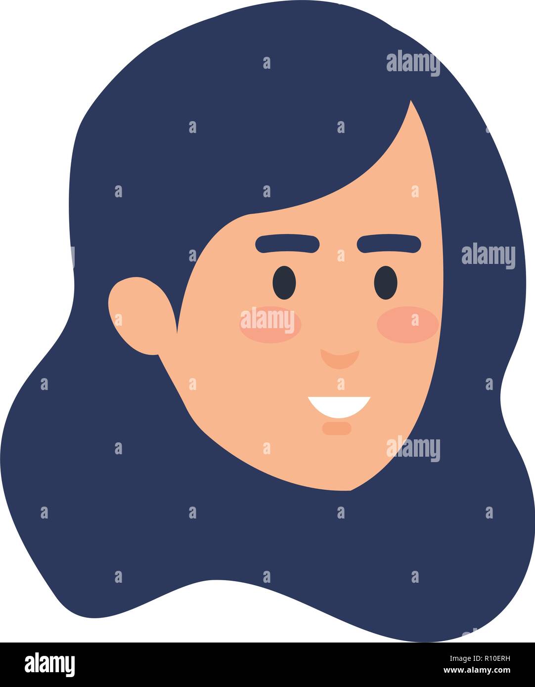 beautiful woman head avatar character Stock Vector Image & Art - Alamy