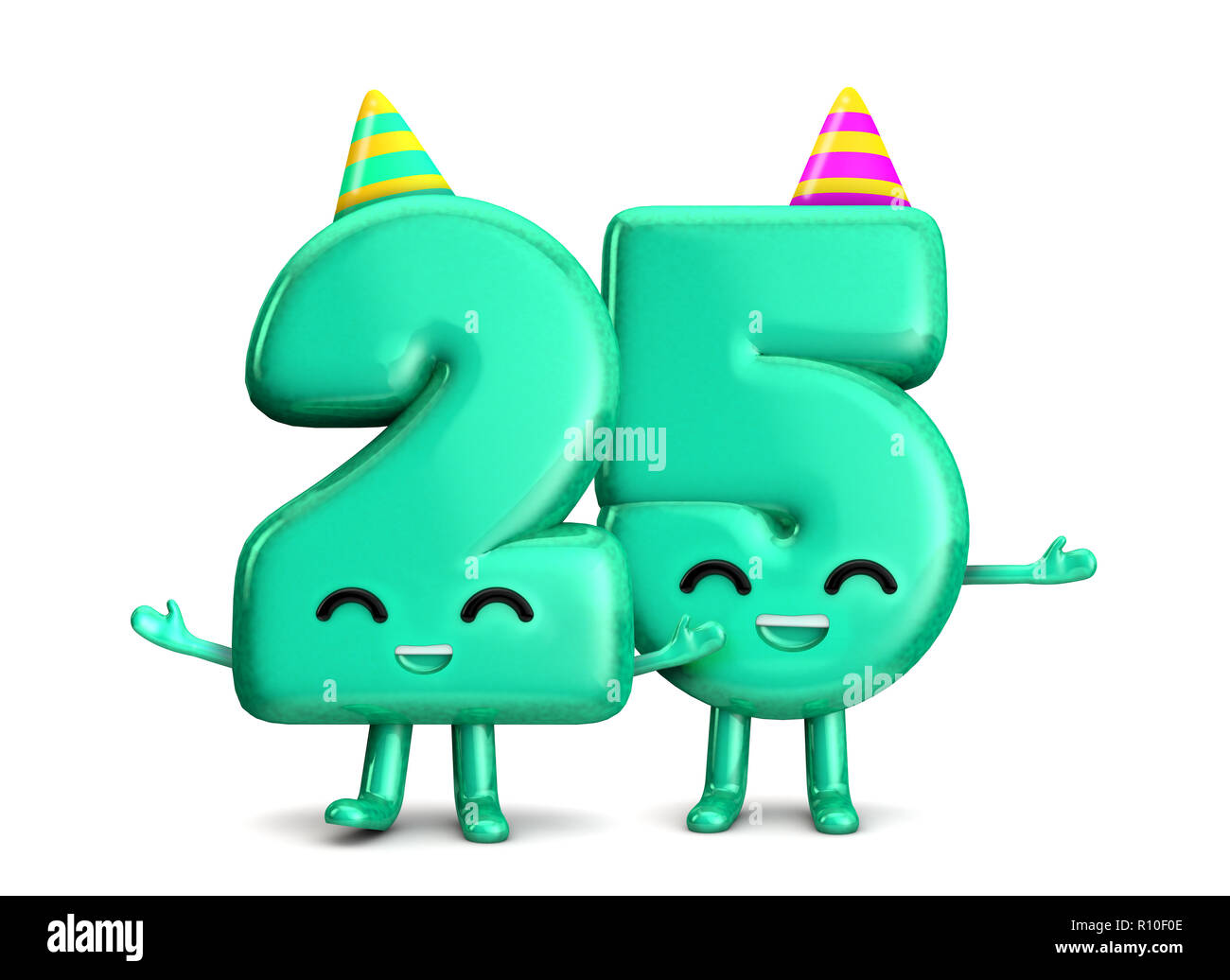 Happy birthday 25 years anniversary of the person birthday hi-res stock ...