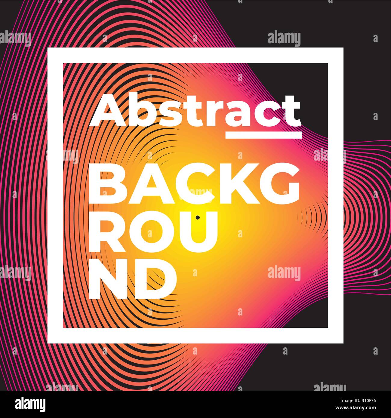 Universal trend geometric shape with text template Stock Vector Image ...