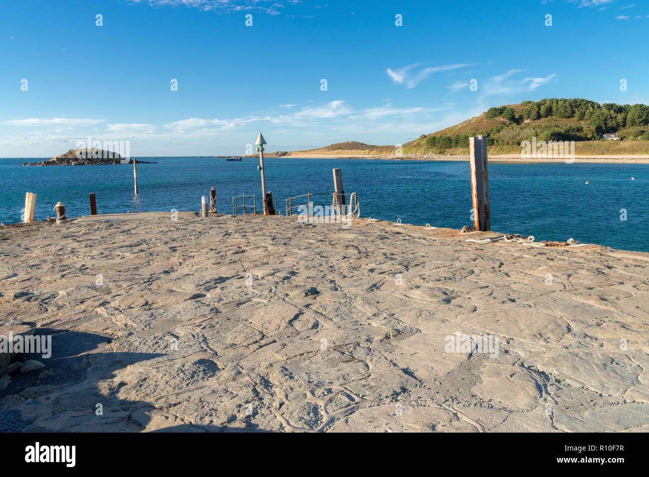Harbour at herm island in Channel Island Stock Photo - Alamy