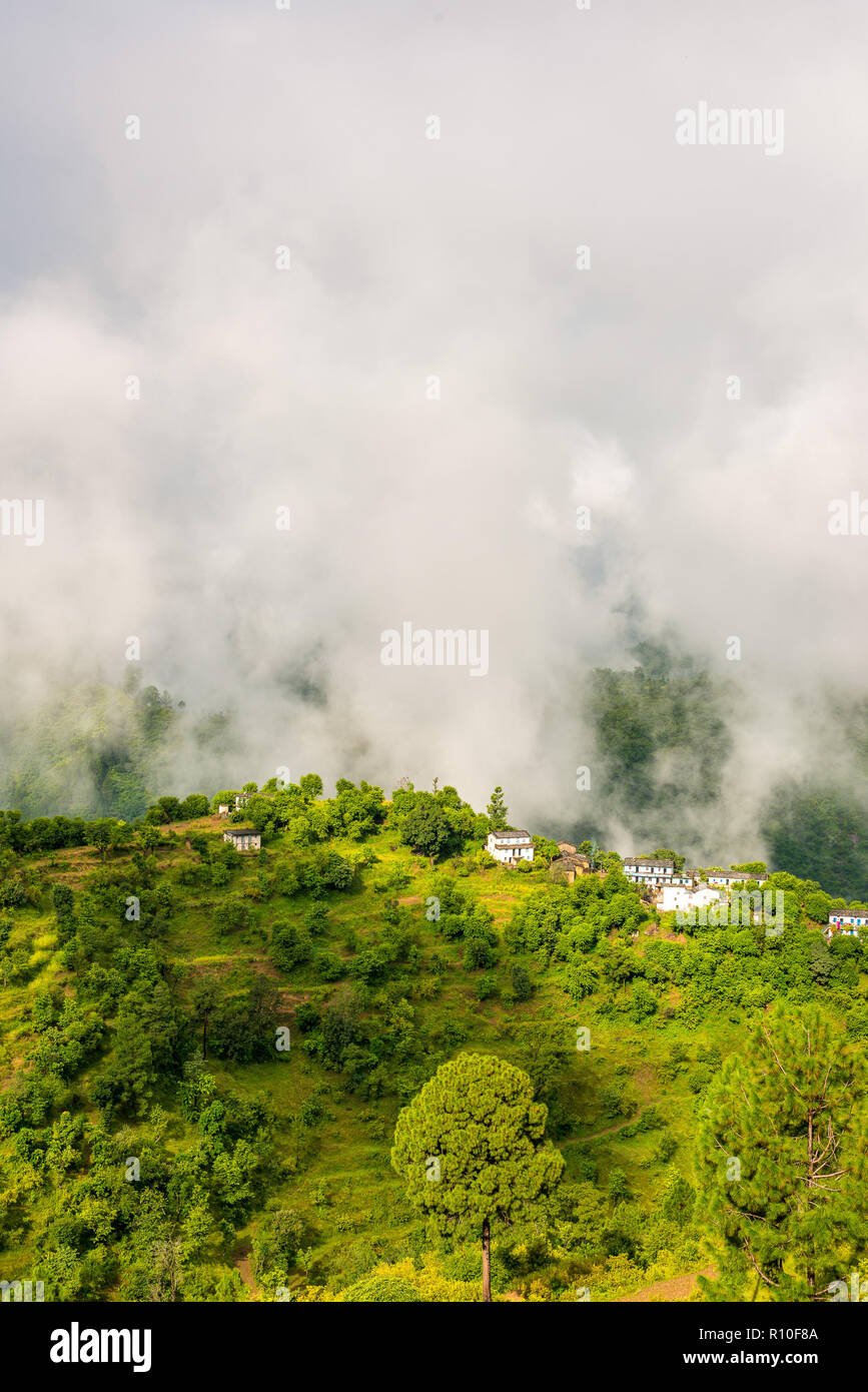 Landscape of Village in Uttrakhand Near Bhimtal / Nainital Stock Photo ...