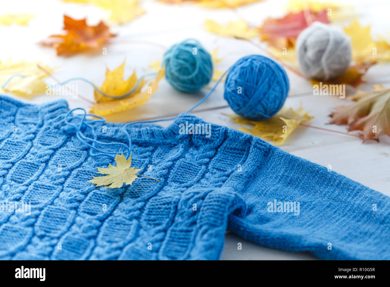 wool handmade wear for toys and kids Stock Photo - Alamy