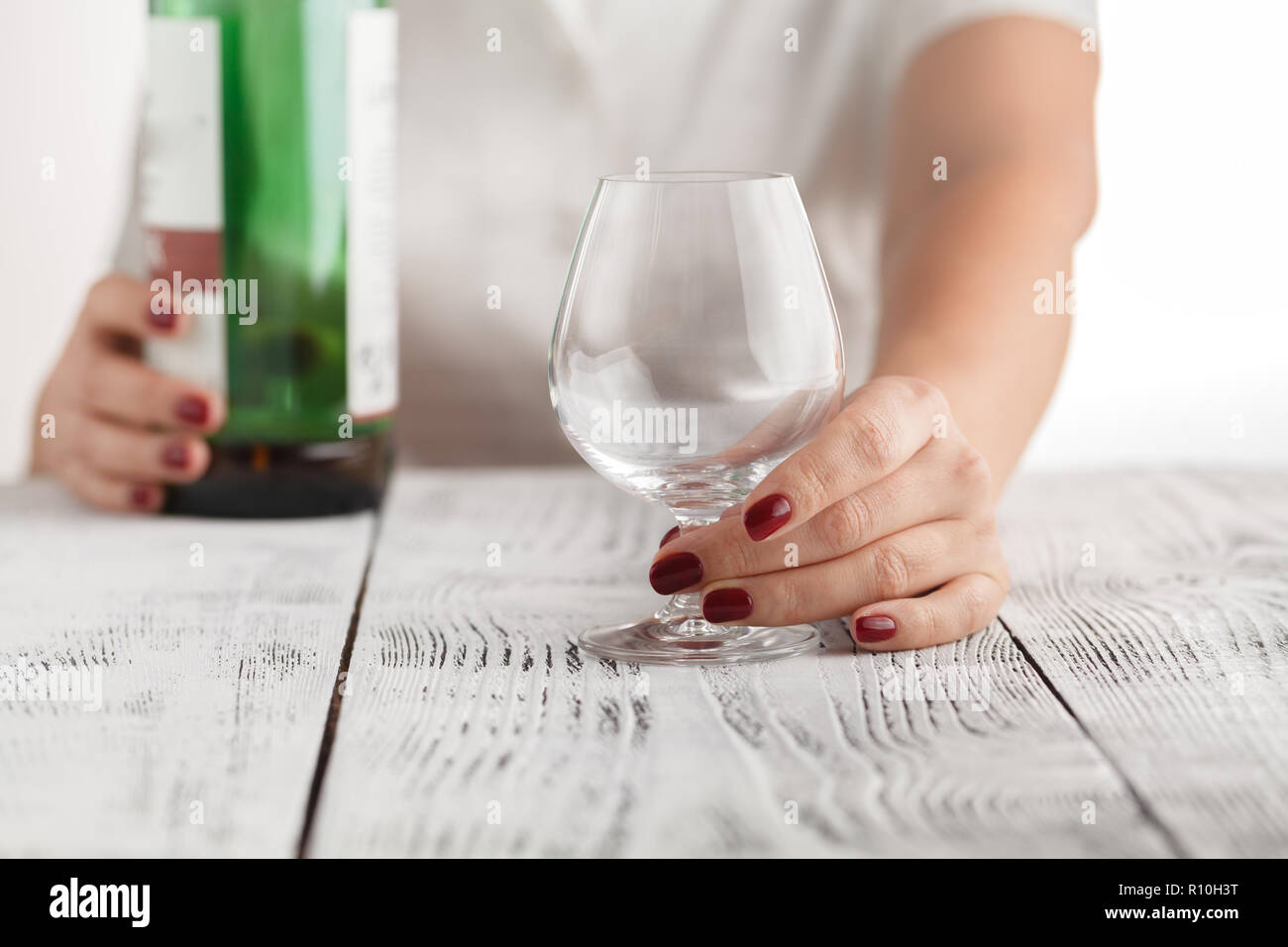 Addiction alcohol young elegant hi-res stock photography and images - Alamy