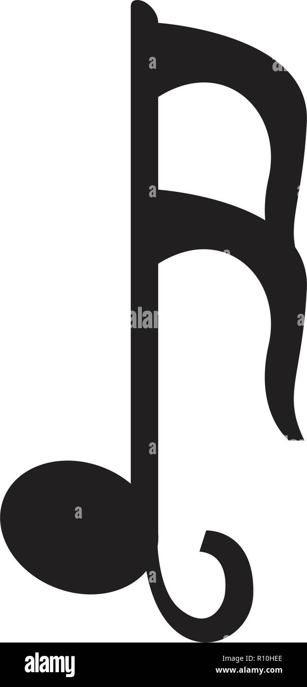 Isolated sixteenth musical note Stock Vector Image & Art - Alamy