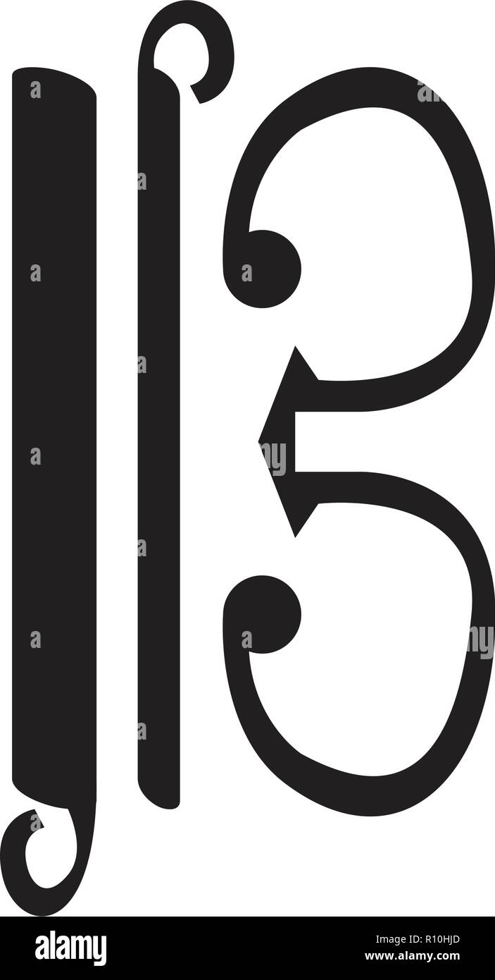 Isolated alto and tenor clef musical note Stock Vector Image & Art - Alamy