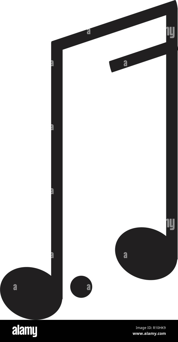 Isolated sixteenth musical note Stock Vector Image & Art - Alamy