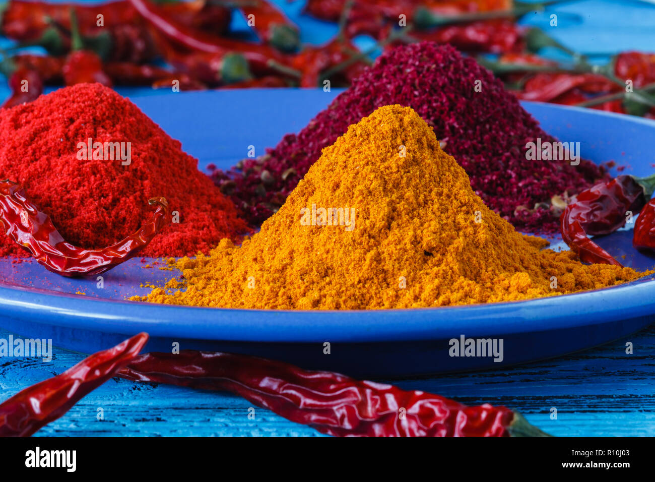 assortment of spices seasoning Stock Photo - Alamy