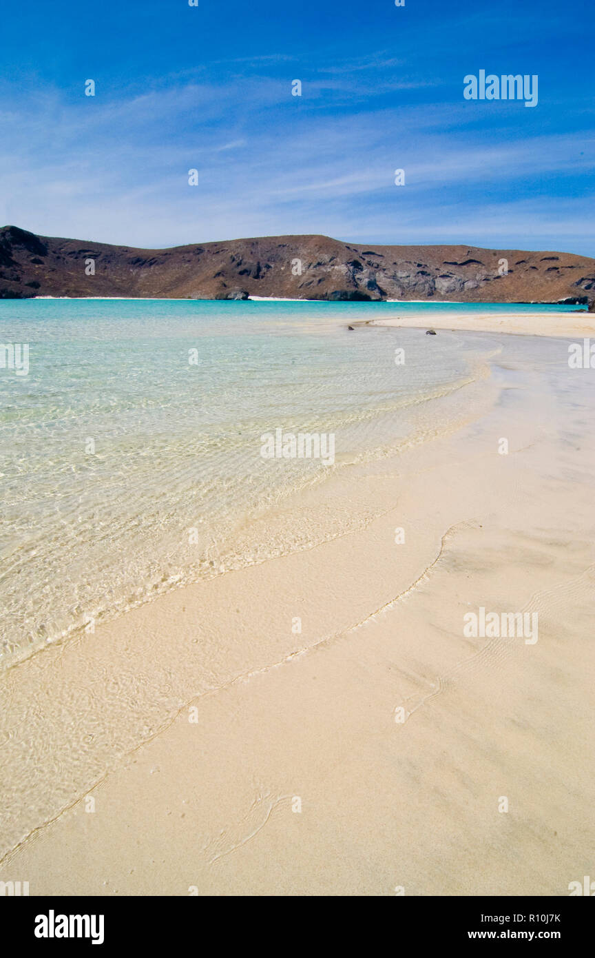 Image of Balandra Beach and its white sands, crystal clear water and ...