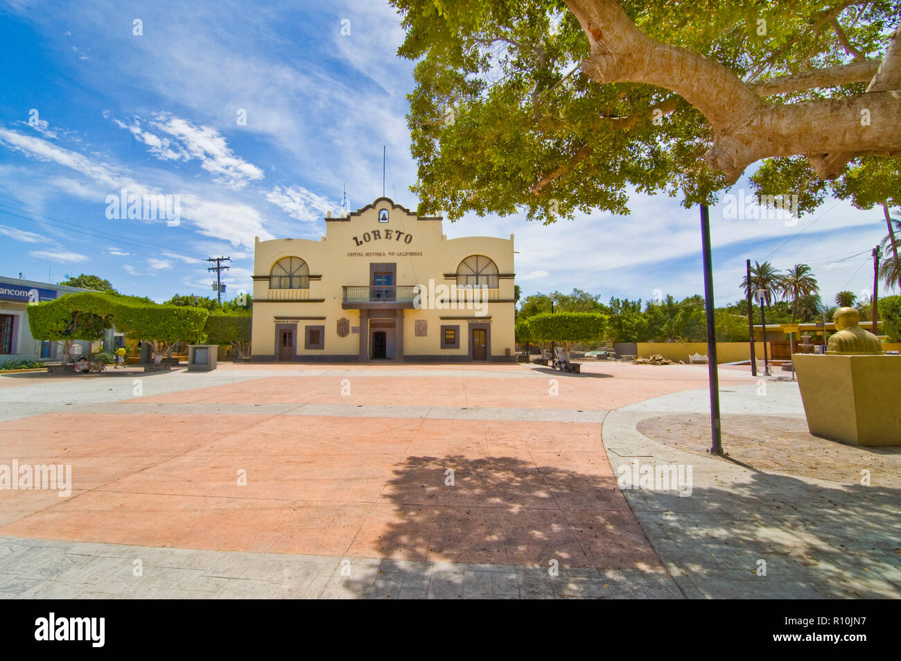 Loreto, Baja California Sur/MEXICO. Image of the main square and the ...
