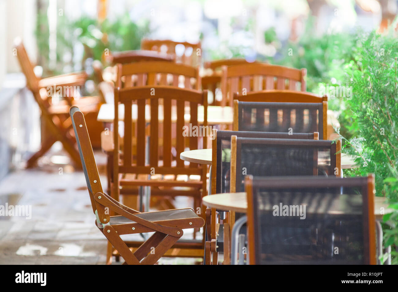 typical street cafe bar Stock Photo - Alamy