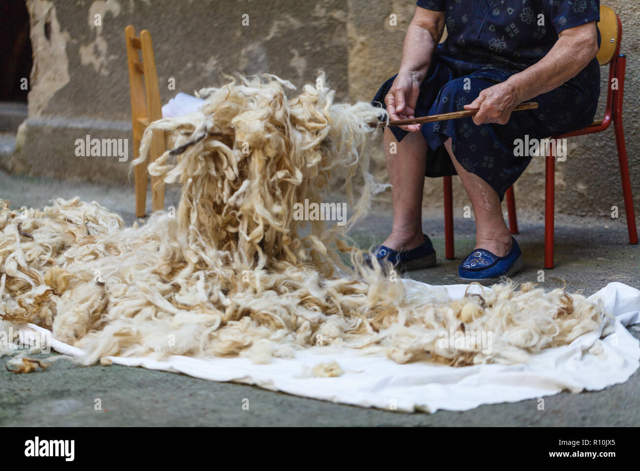 Linen Production High Resolution Stock Photography and Images - Alamy