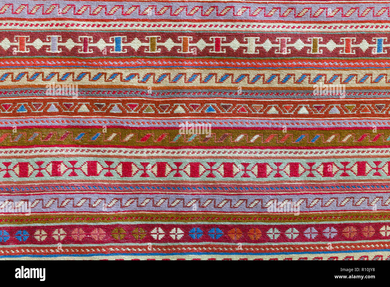 The traditional patterns on Georgian rug Stock Photo - Alamy