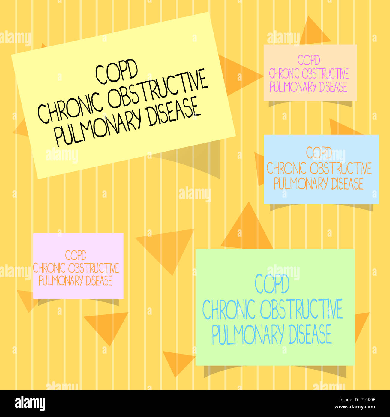 Writing note showing Copd Chronic Obstructive Pulmonary Disease ...