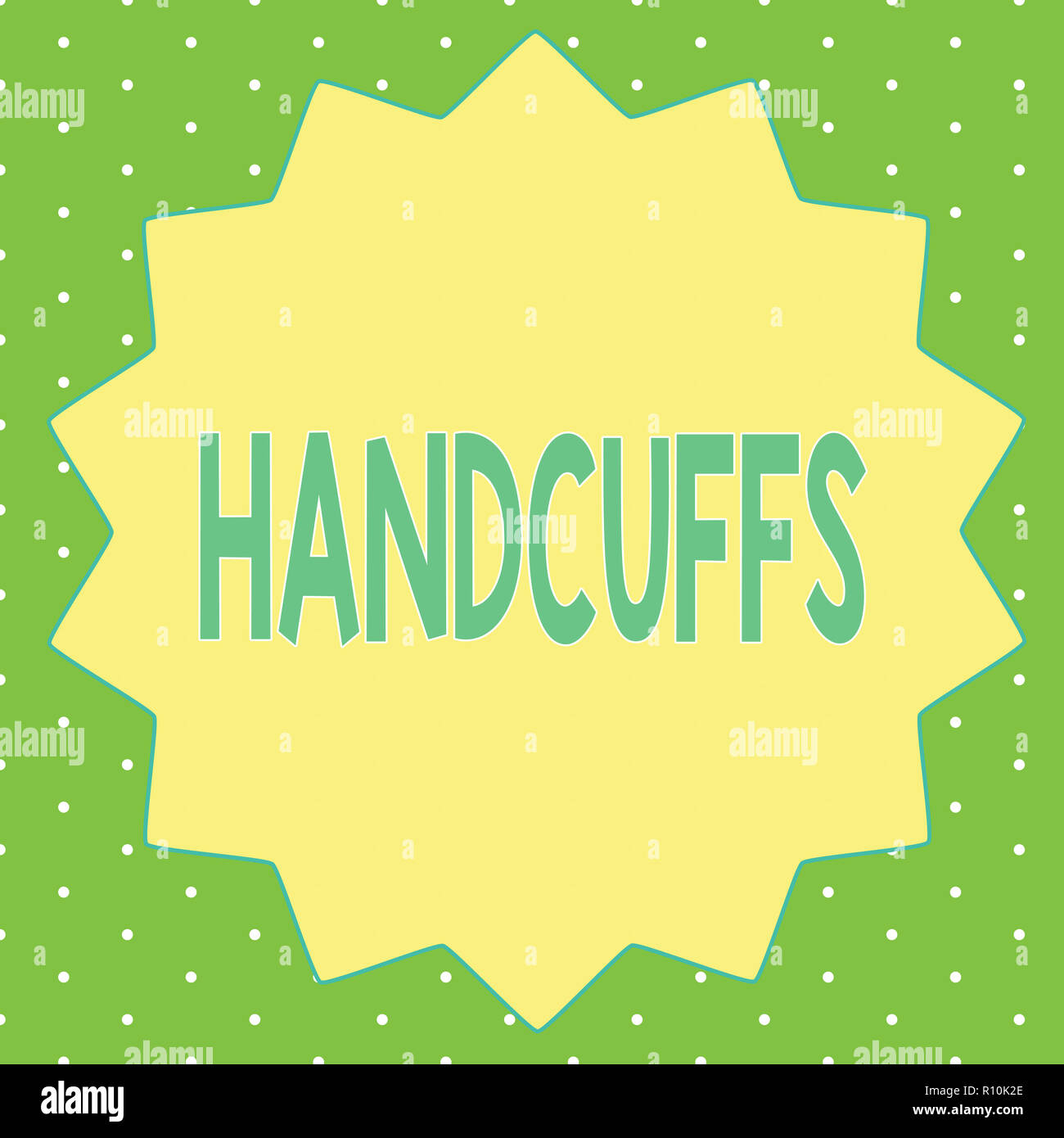 Word writing text Handcuffs. Business concept for Pair of lockable ...