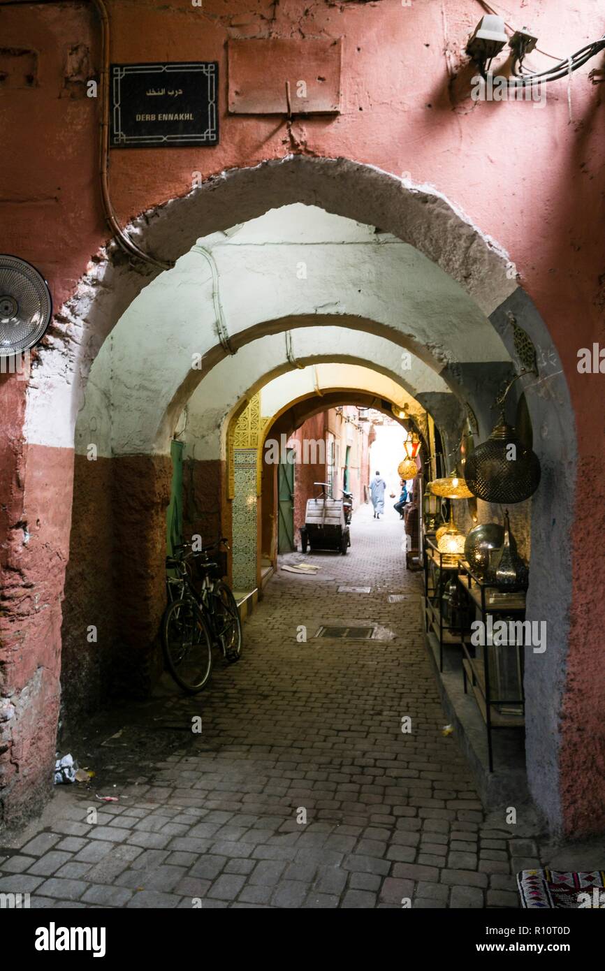 zoco de Marrakech, Marruecos, norte de Africa, continente africano ...