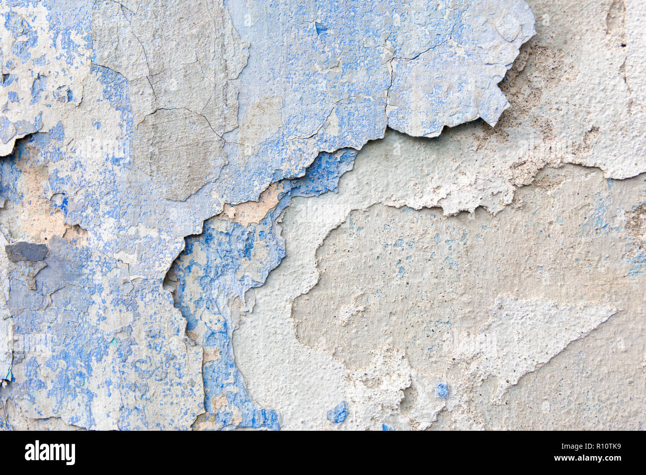 Old weathered blue plaster wall texture. Grunge background Stock Photo ...