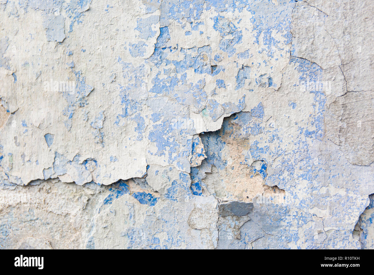 Old weathered blue plaster wall texture. Grunge background Stock Photo ...