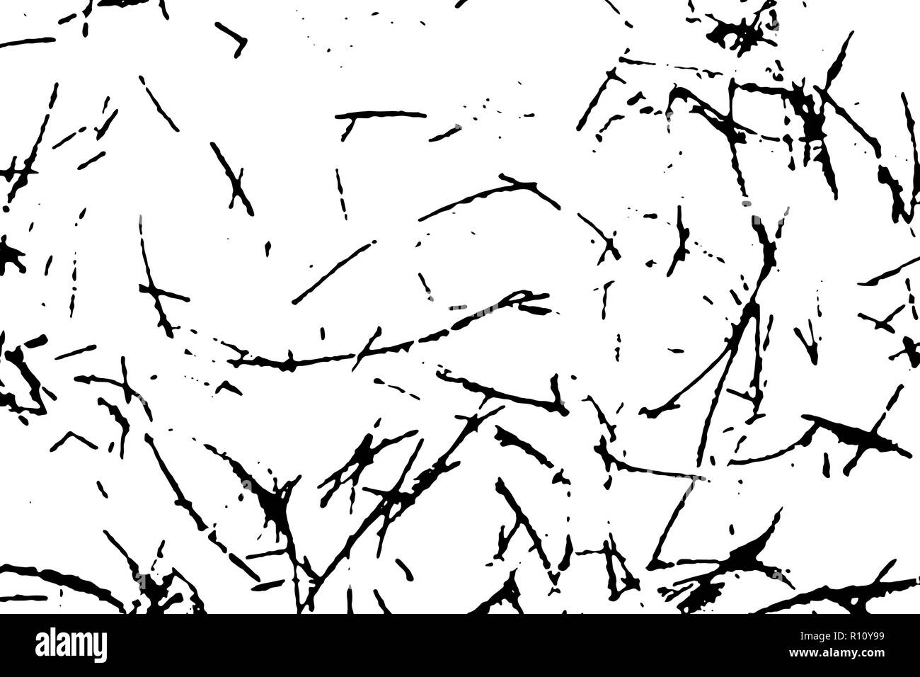 Black scratches isolated on white background. Distressed overlay ...