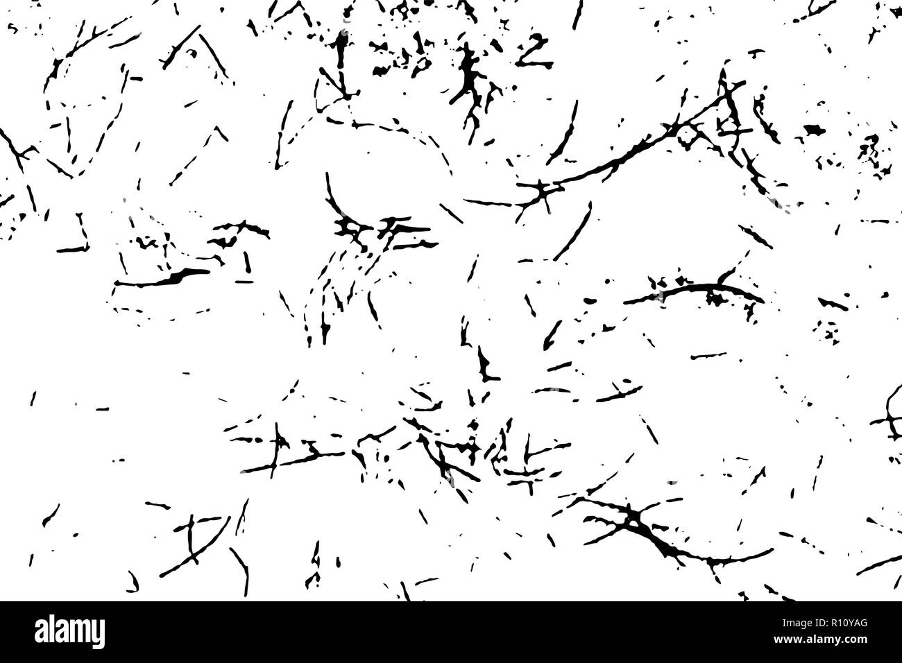 Black scratches isolated on white background. Distressed overlay ...