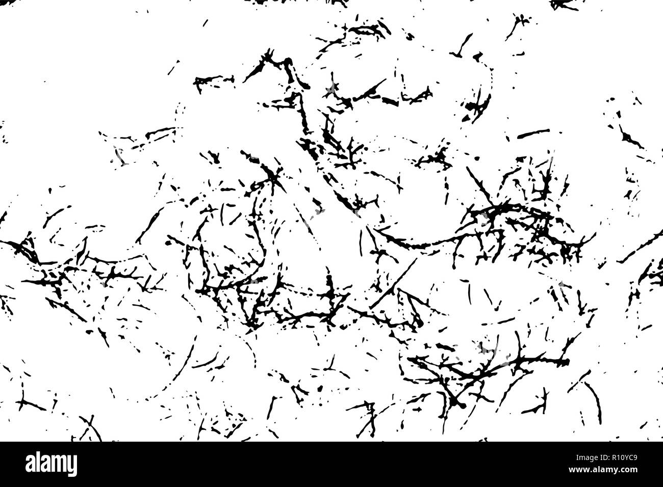 Black scratches isolated on white background. Distressed overlay ...
