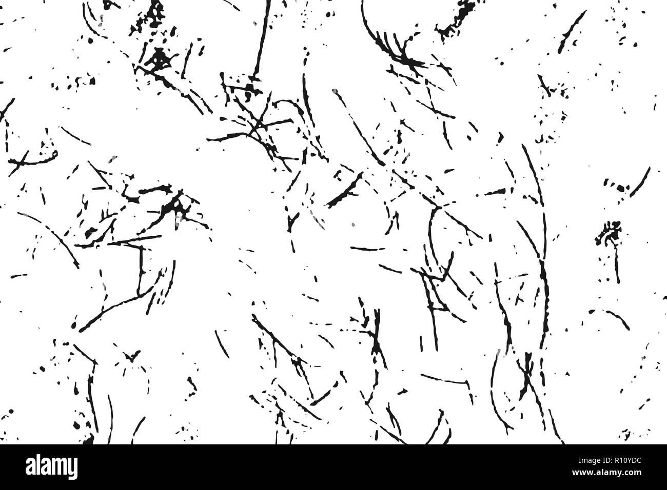 Black scratches isolated on white background. Distressed overlay ...