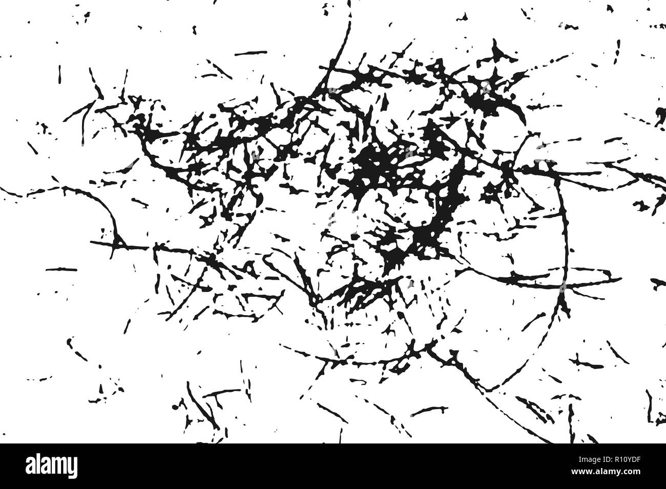 Black scratches isolated on white background. Distressed overlay ...