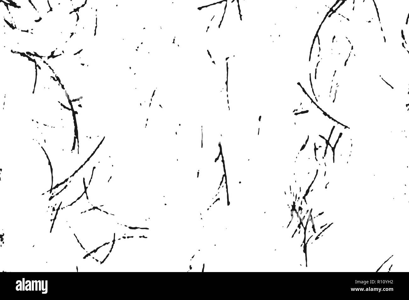 Black scratches isolated on white background. Distressed overlay ...