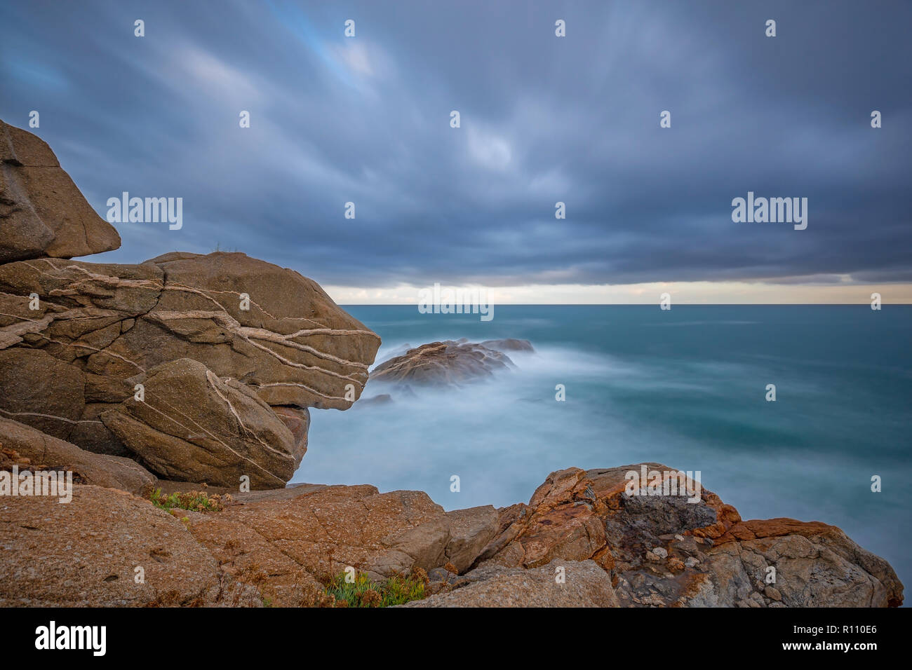 Nice long exposure picture from a Spanish coastal, Costa Brava, near ...