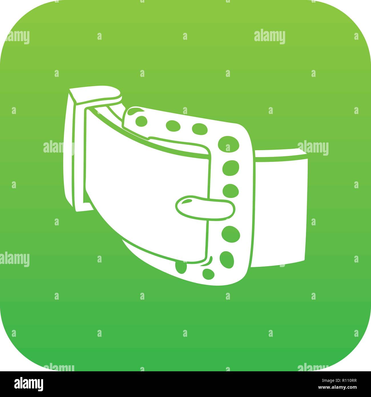 Diamond belt icon green vector Stock Vector Image & Art - Alamy