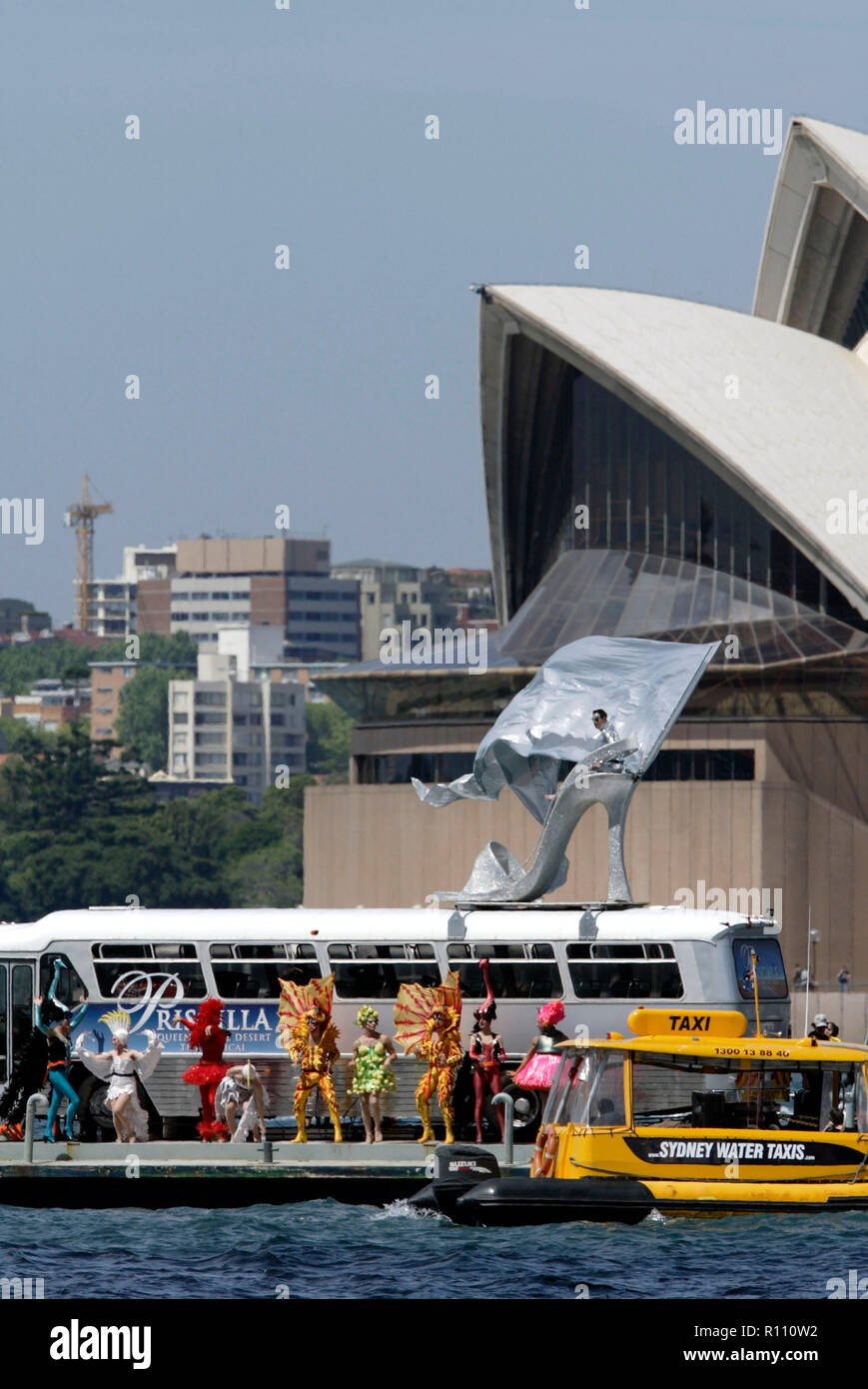 Priscilla, Queen of the Desert, is re-created aboard a barge on Sydney ...
