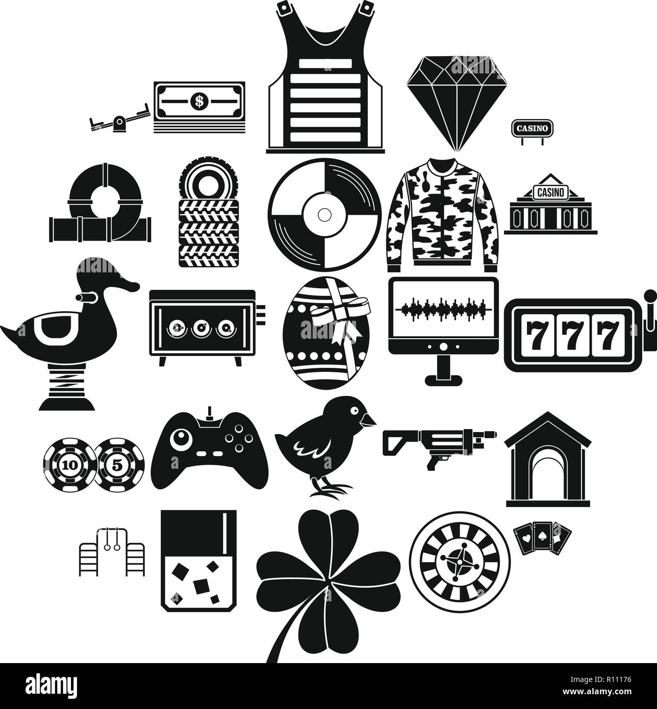 Mood icons set, simple style Stock Vector Image & Art - Alamy